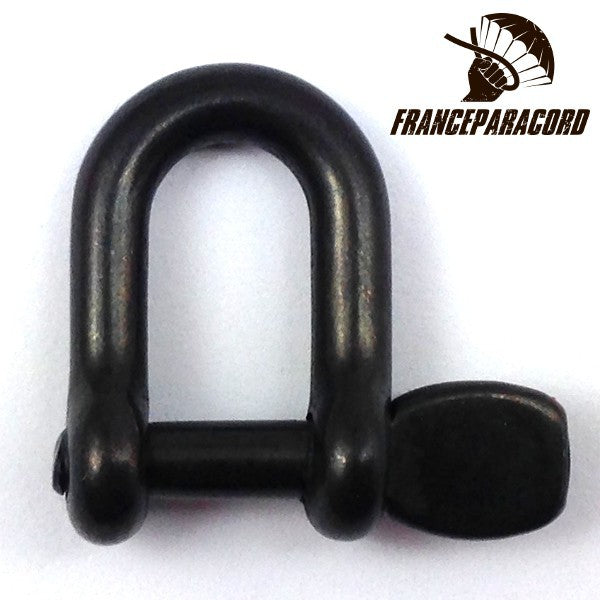 Mini manille droite en inox 316L bruni