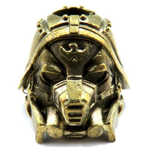 Solid Bronze Mech Helmet Head